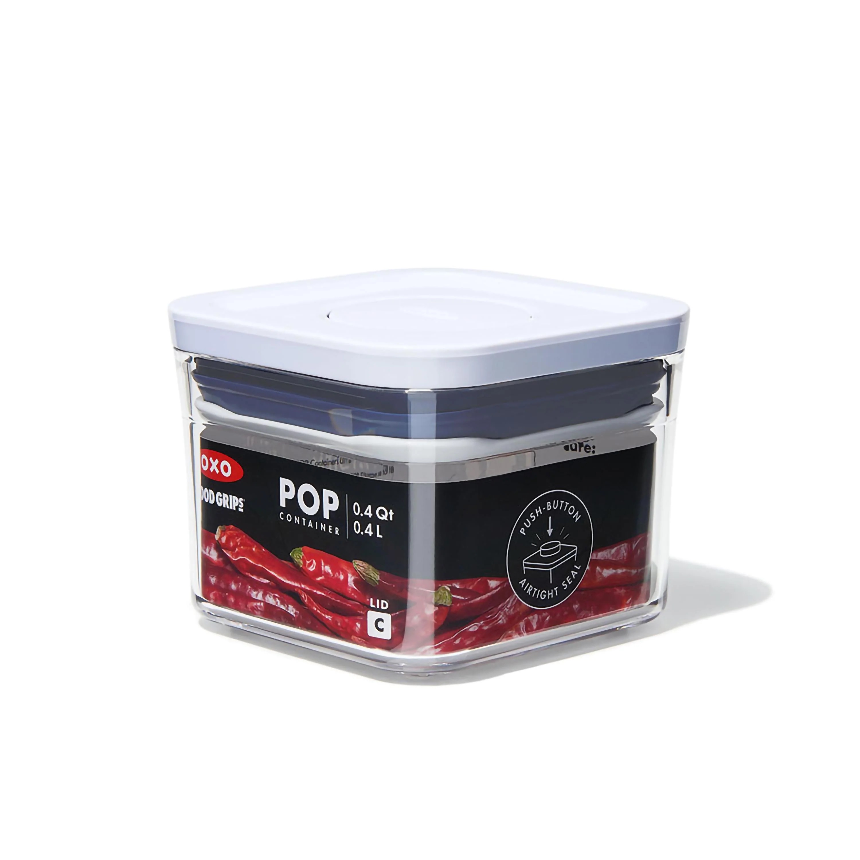 OXO - POP CONTAINER CONTENITORE ERMETICO QUADRATO | 0,4L, INDOORLINE - Indoor Growing Attitude