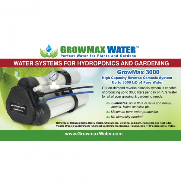 GROWMAX WATER - GROWMAX 3000L/GG FILTRO AD OSMOSI INVERSA, INDOORLINE ...